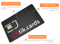 Sim Card For TikTok - Change TikTok Country - Tik.Cards